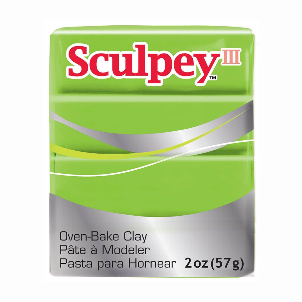 Полимерная глина "Sculpey" III S302 57 г 1629 ярко-зеленый