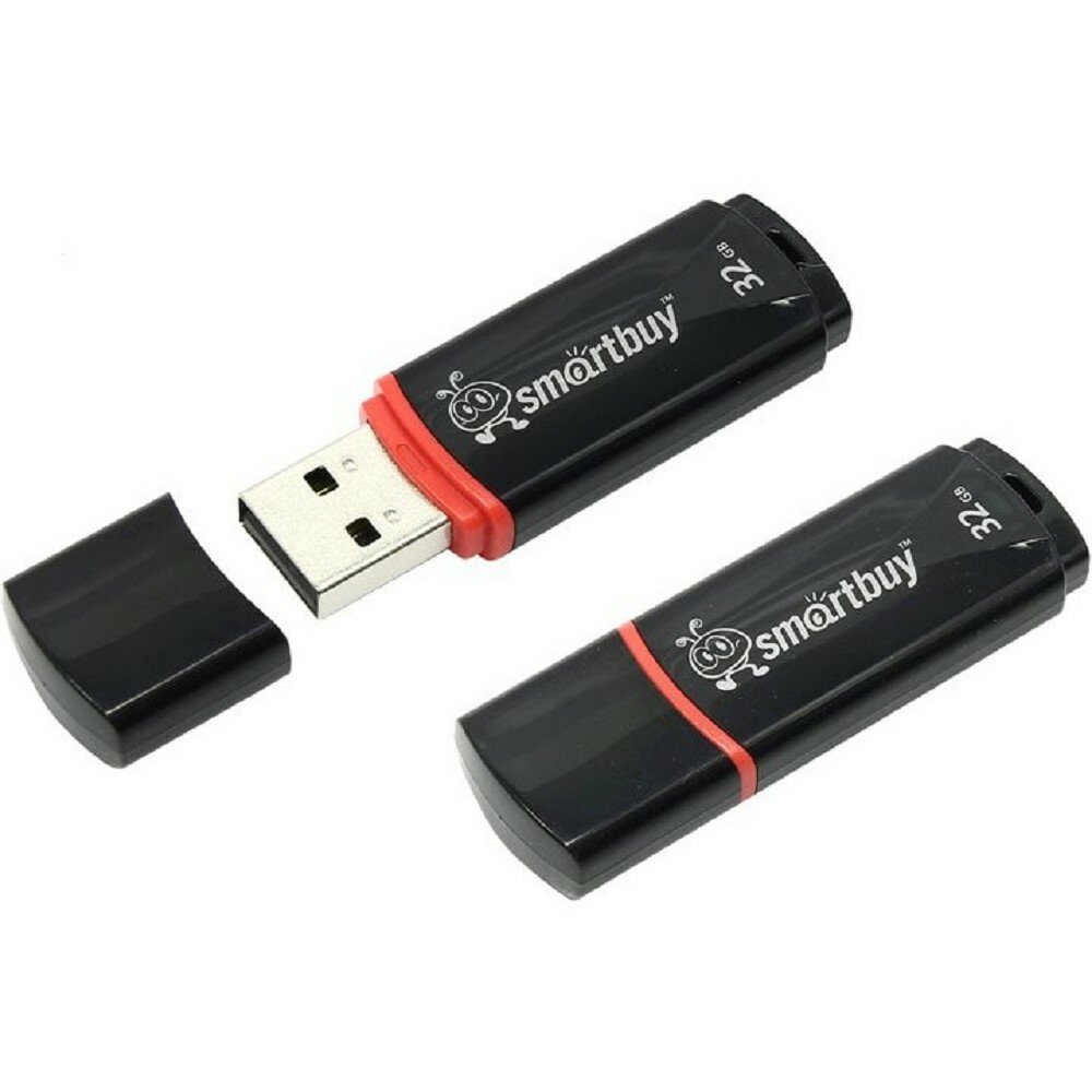 Флешка USB Flash Smartbuy SB32GBCRW-K Черный 32 ГБ