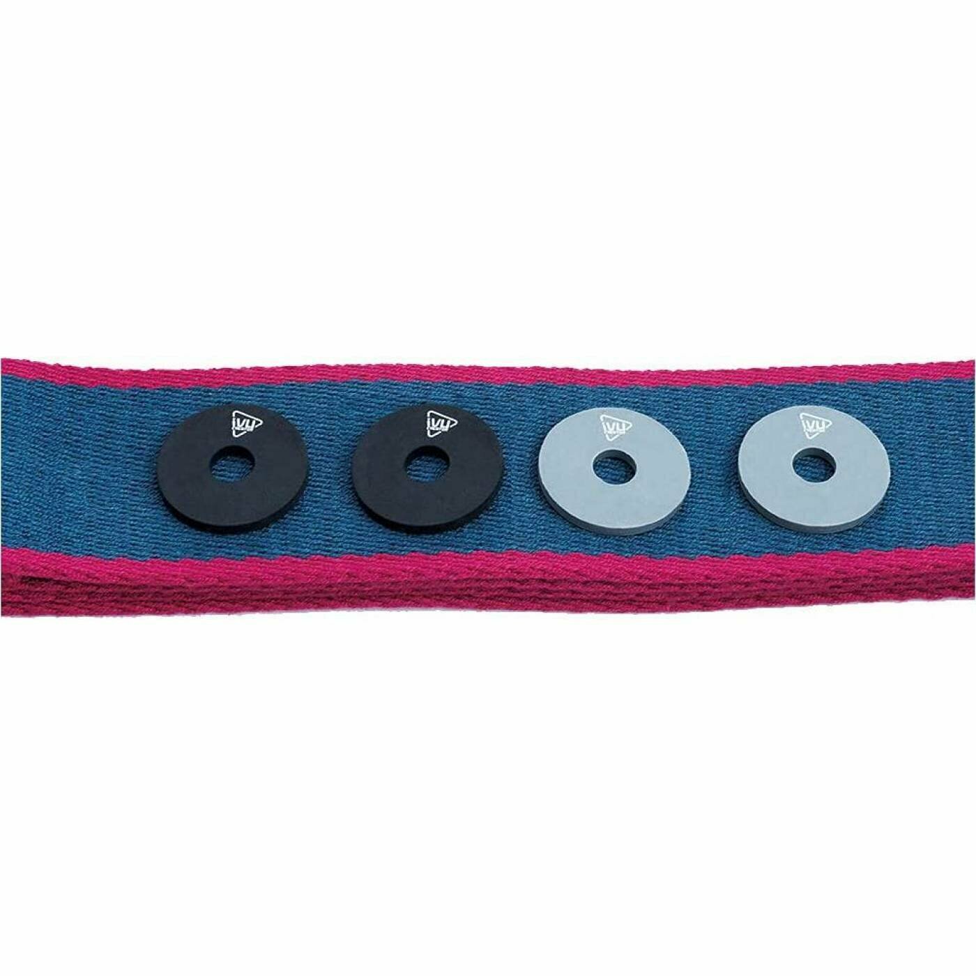 Стреплоки для гитары IVU CREATOR SB-BLK/GRY, серый, черный, 4 шт