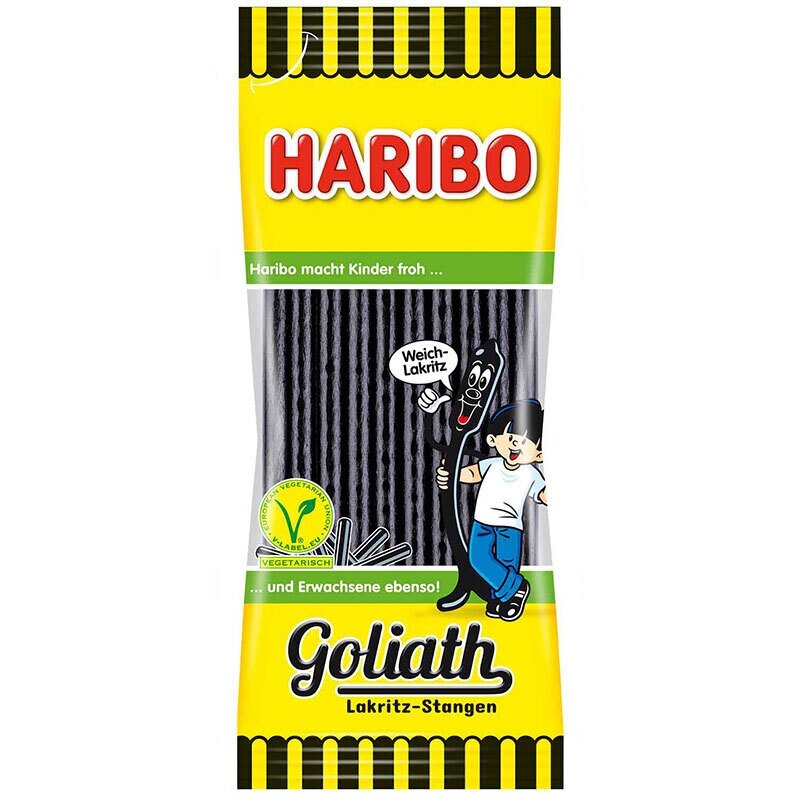 Haribo Goliath Lakritz-Stangen мармелад жев палочки лакричные 125 гр