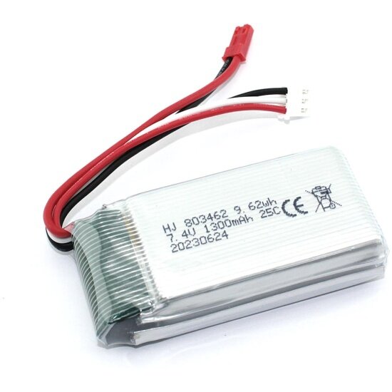 Аккумулятор VB Parts Li-Pol 7.4v 803462 1300mah JST
