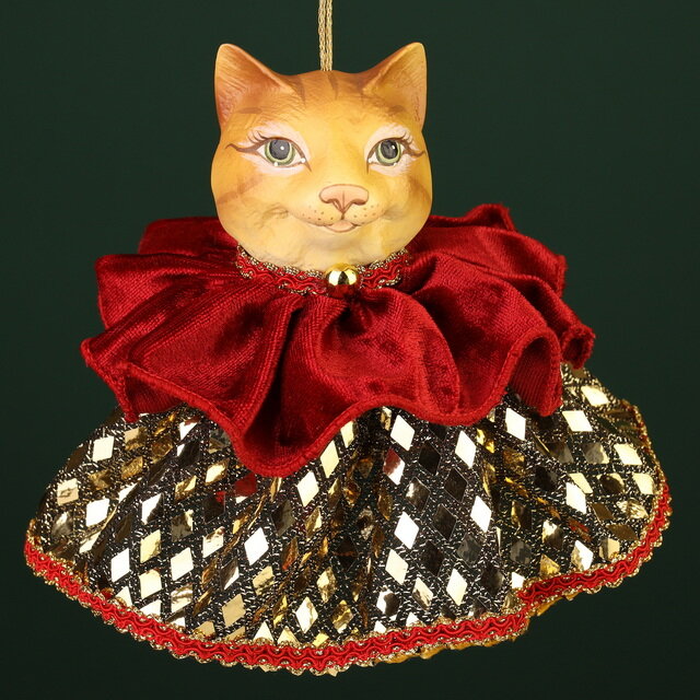 Елочная игрушка Кошка Розетти: Eclogae 12 см, подвеска, Winter Deco, 2007243