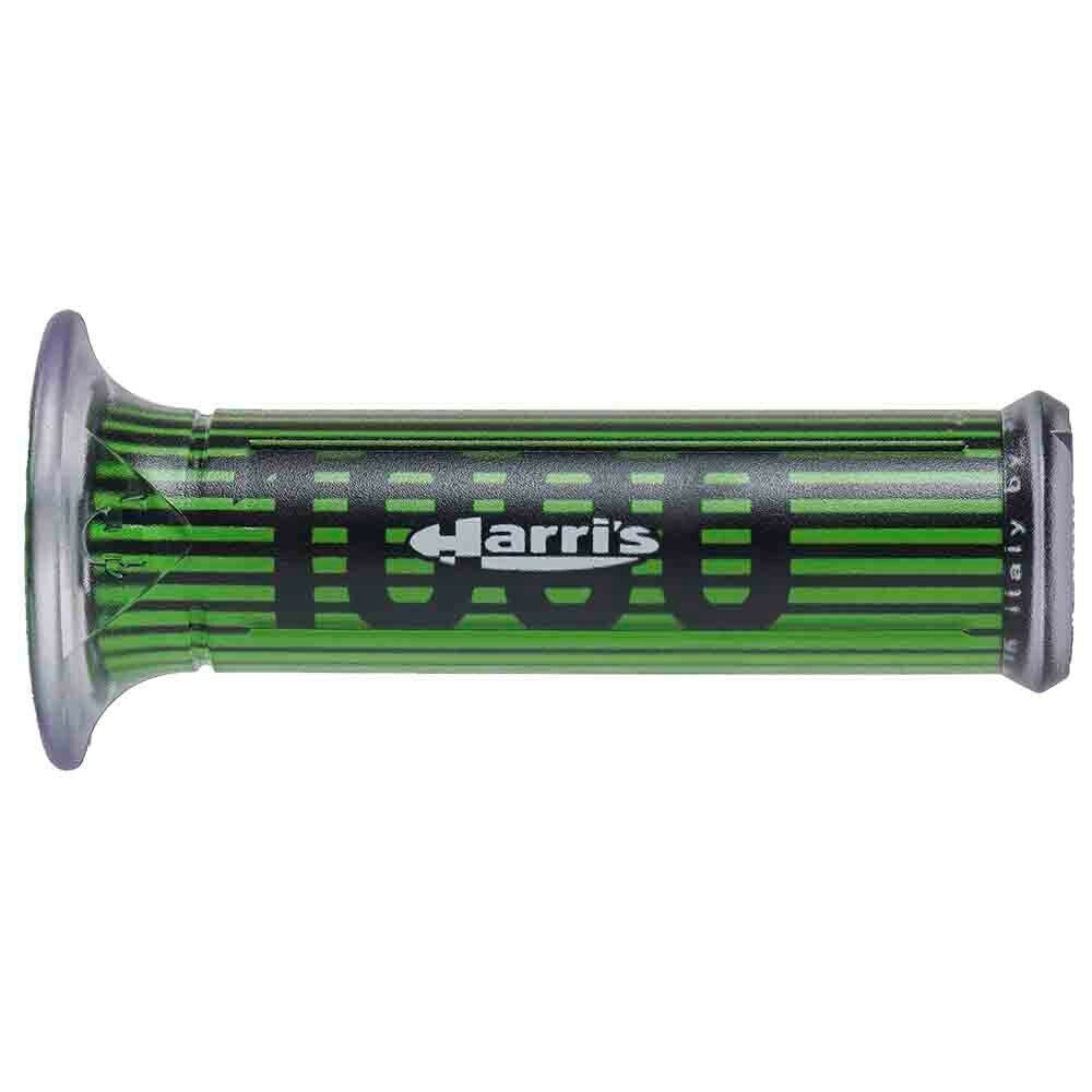 Грипсы руля ARIETE серии HARRI’S с логотипом HARRI’S 1000 зеленый (ARI-01687/F-CV)
