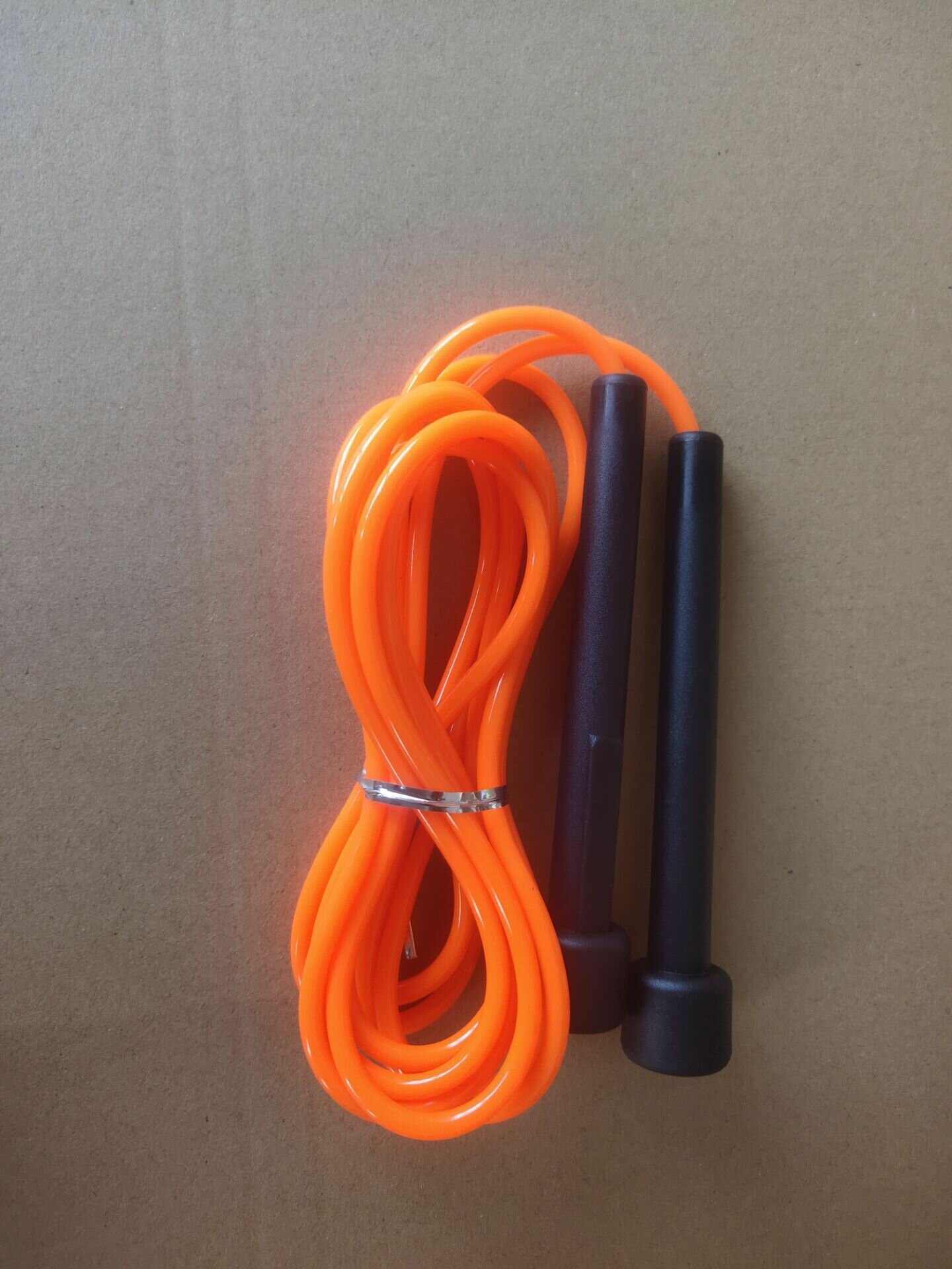 Скакалка для бега, спортивная, детская, оранжевая