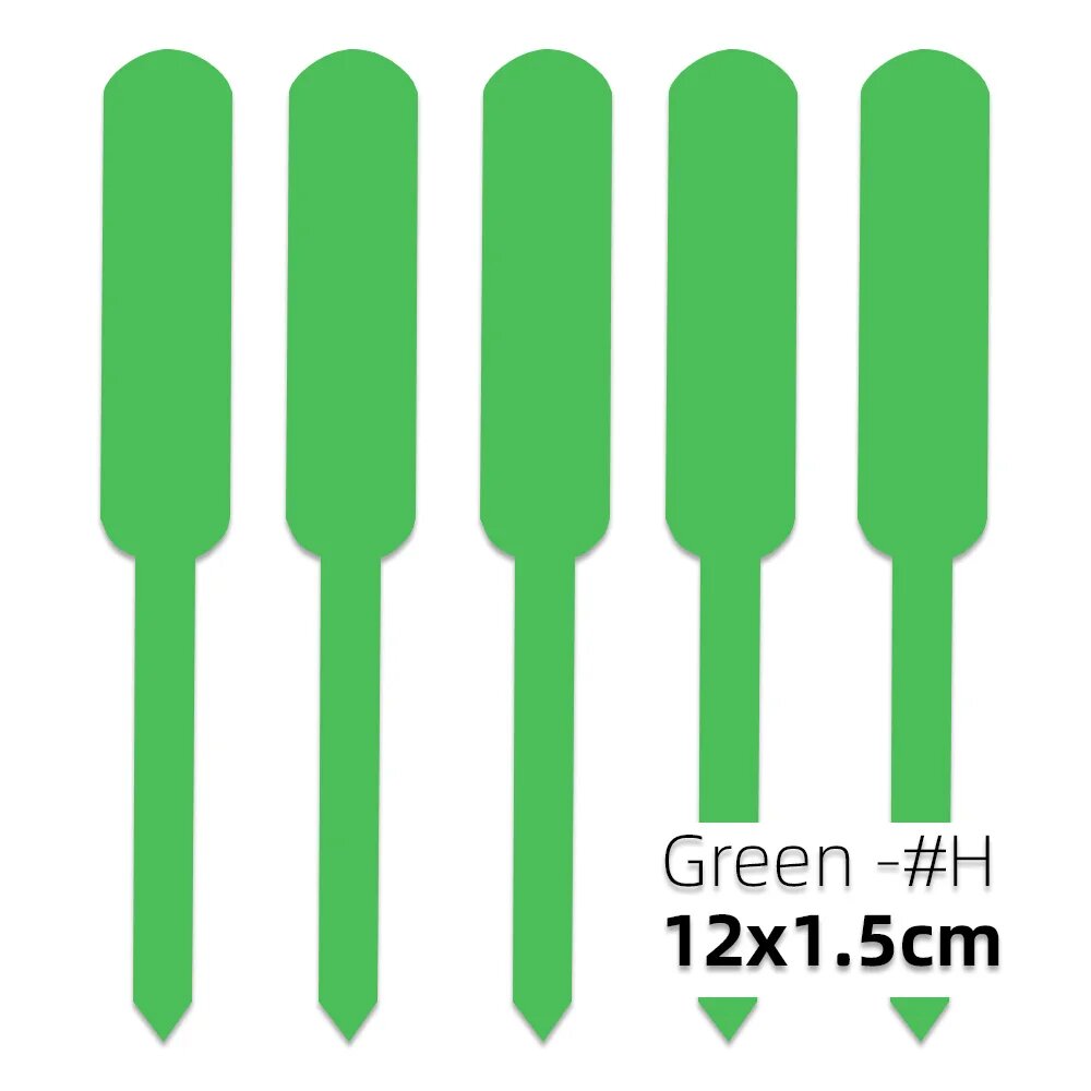 Многоцветные пластиковые бирки для растений 30/50 шт 50 PCS, Зеленый, H