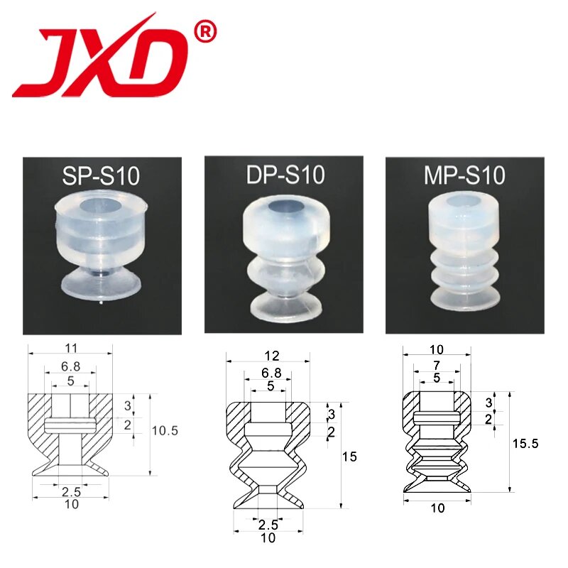 10 шт. микро-пневматические присоски JXD SP-S10 белые