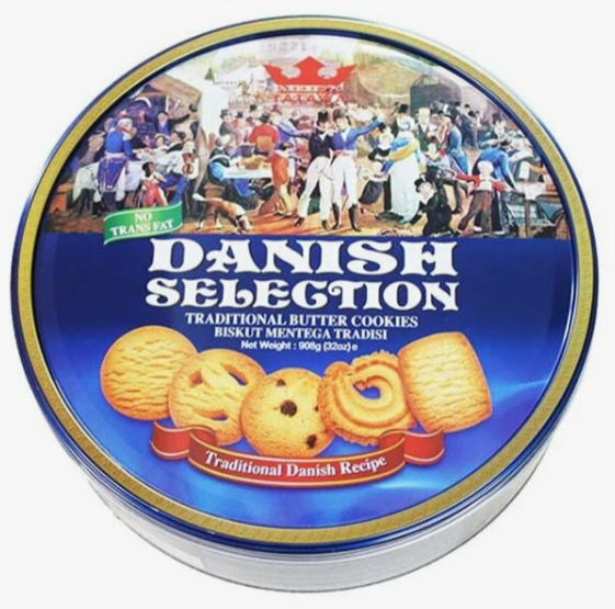 Печенье TATAWA сдобное "Датское традиционное" (Danish Selection) /жесть/ 908г