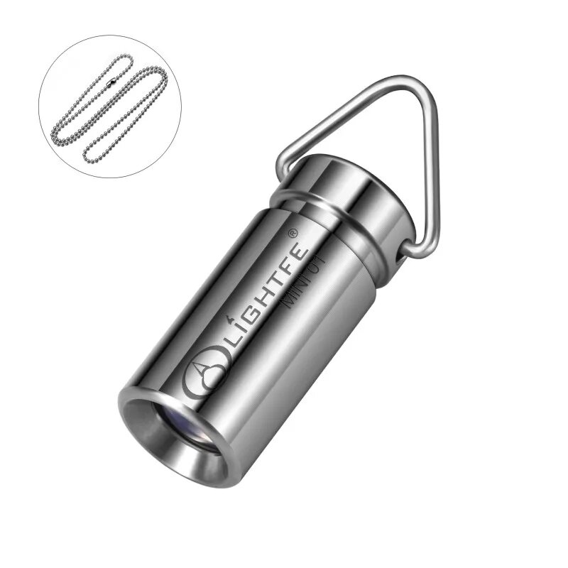 Водонепроницаемый мини-фонарик Titanium Alloy silver