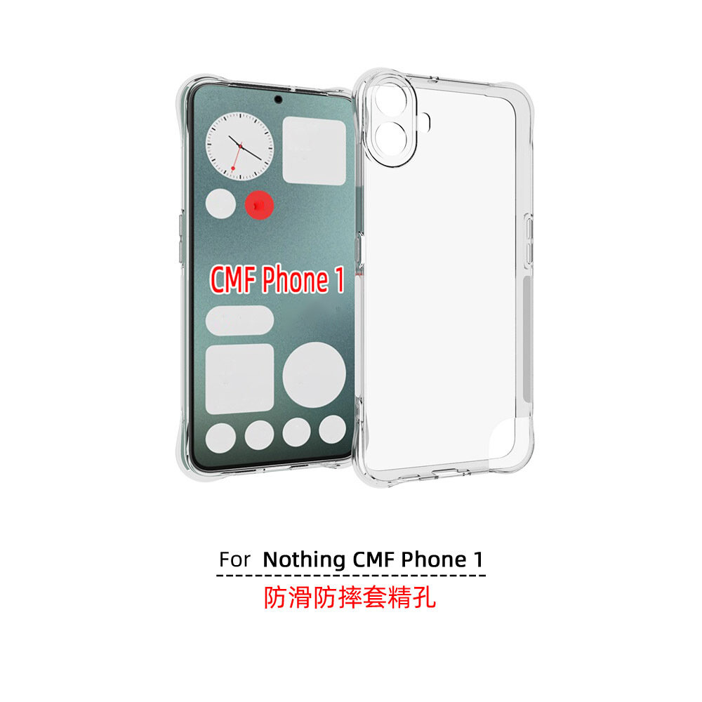 Чехол задняя-панель-накладка-бампер MyPads Tocco для Nothing CMF Phone 1 с усиленной защитой углов противоударный, прозрачный MyPads