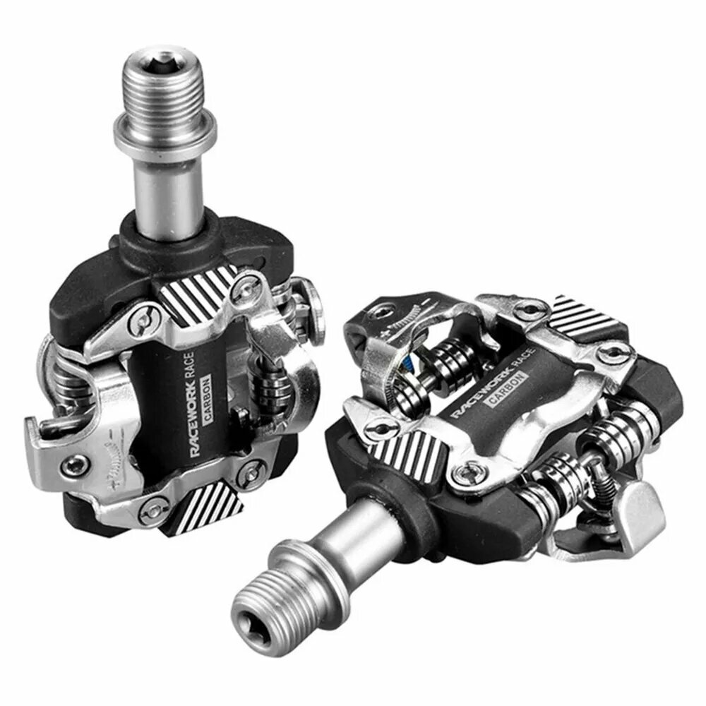 Педали для горного велосипеда RACEWORK с самоблокировкой SPD Педали Bicycele PartsSilver