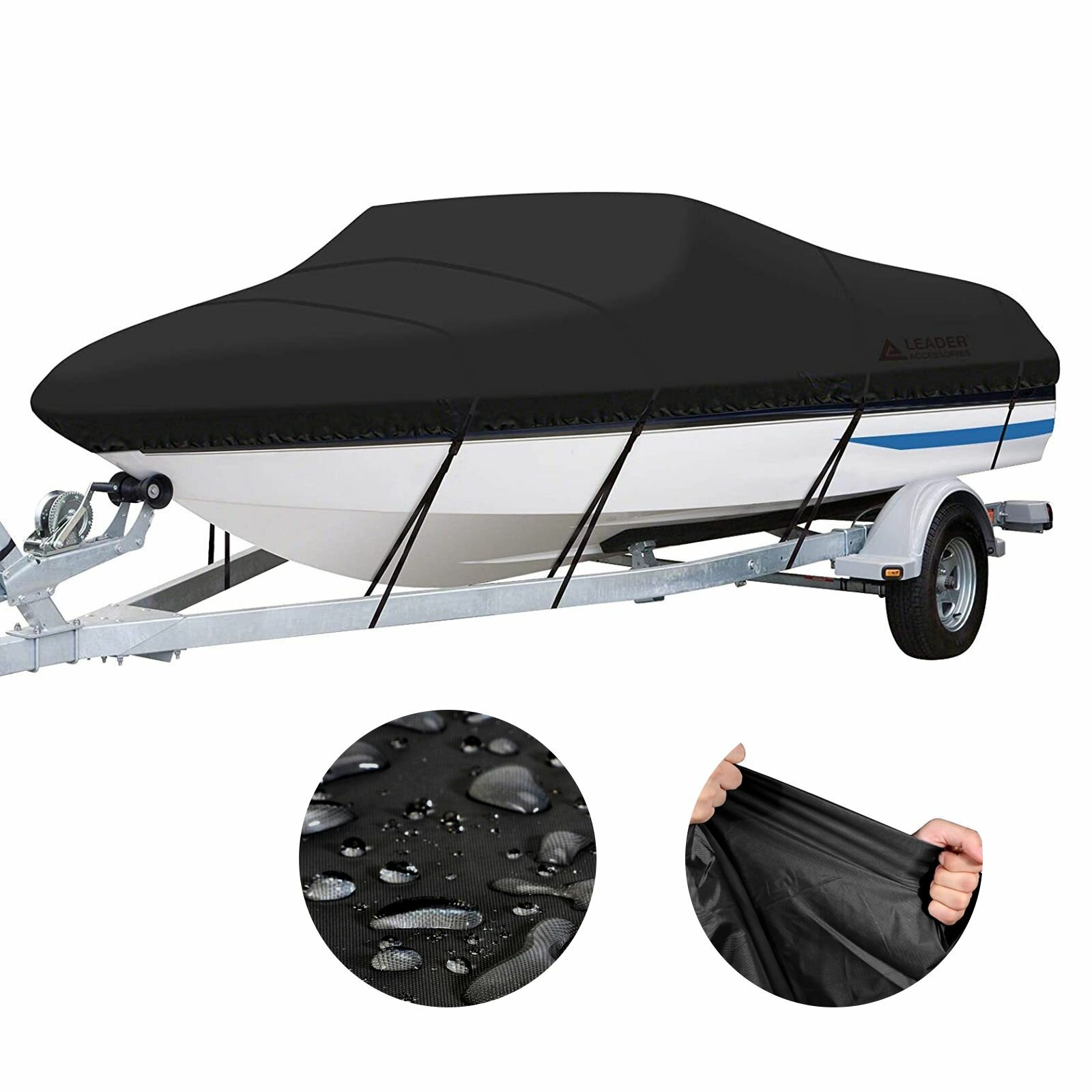 Водонепроницаемый лодочный чехол для прицепа 600D Оксфорд ткань лодочный чехол