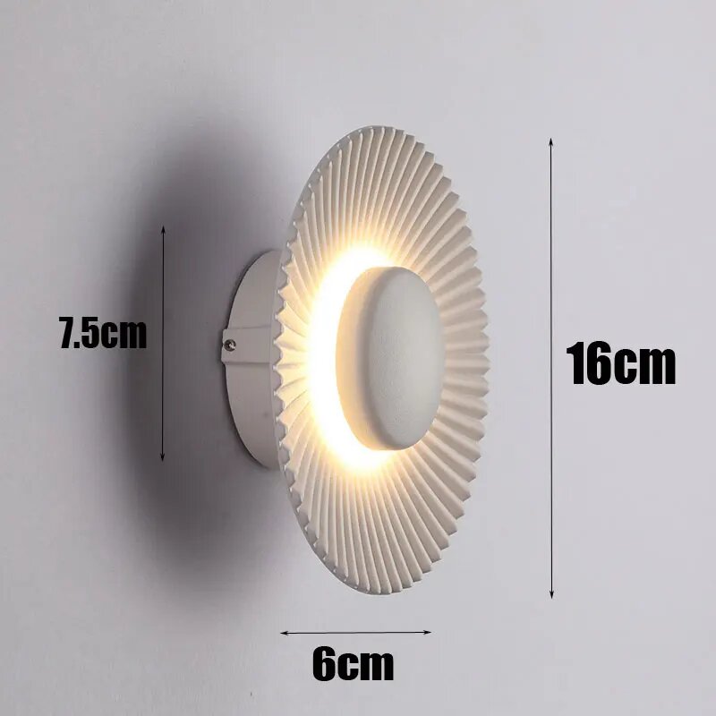 Настенный светильник WECUS, 5W, Тёплый белый (2700-3500 K), white