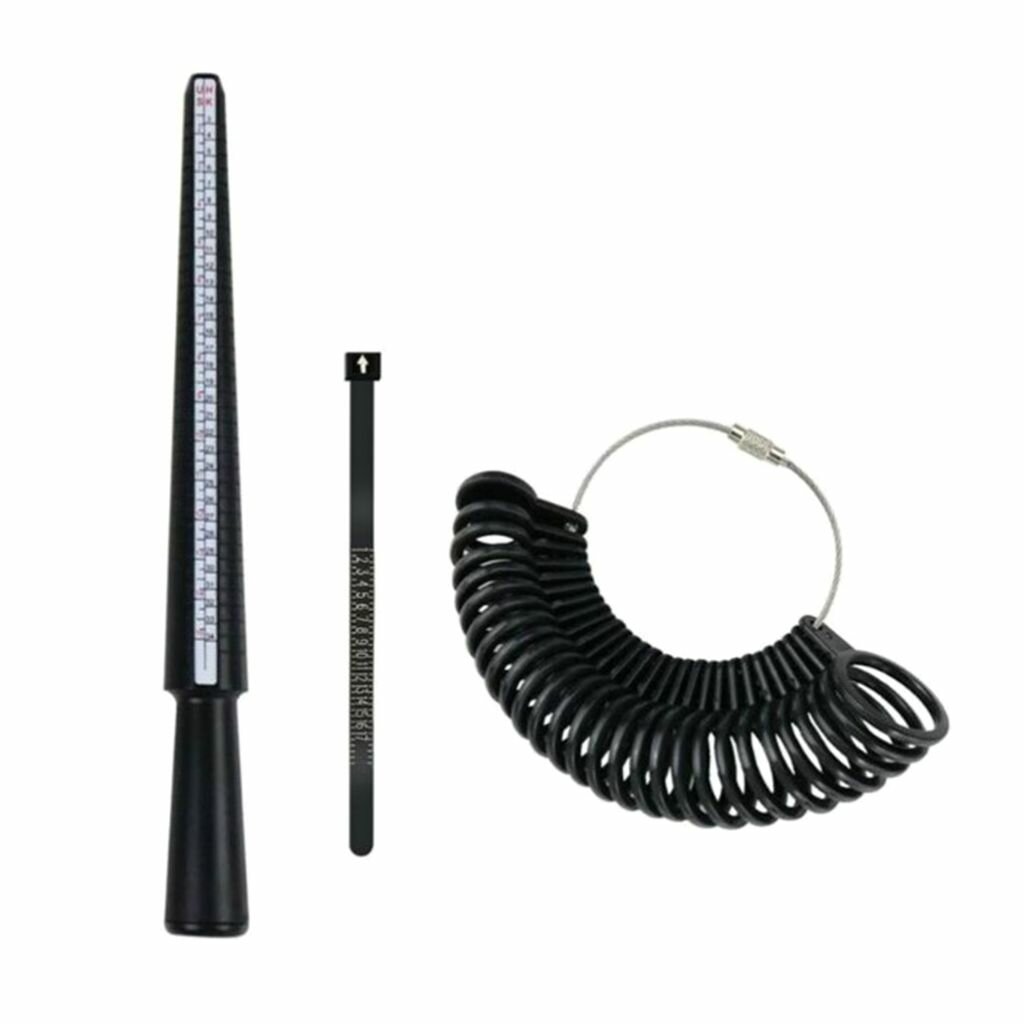 3/4/6/7pcs Кольца Sizer Измерение инструментов для мужчин и женщин включает в себя сизордные измерения пальцев