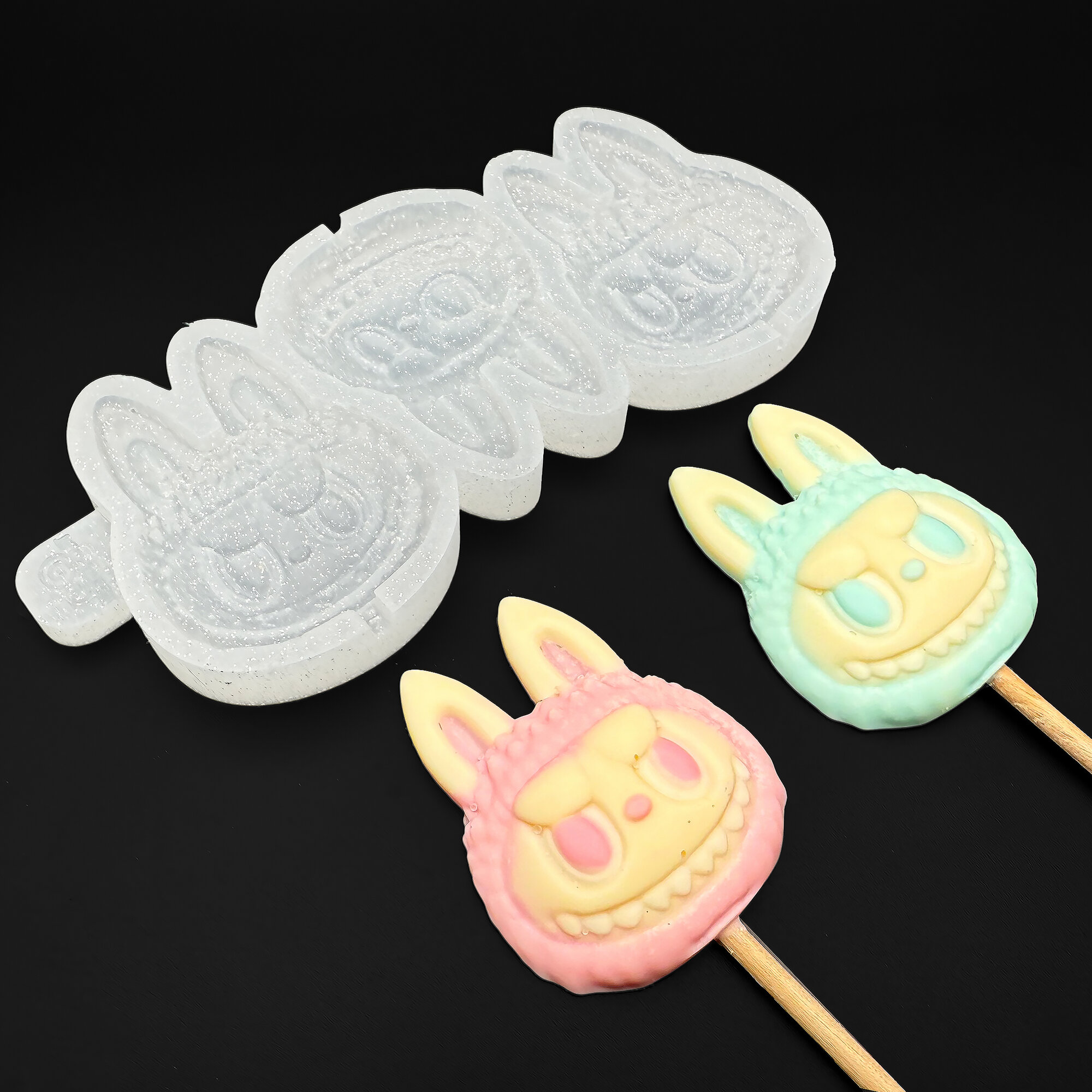 Силиконовая форма молд для леденцов и шоколада Лабубу Labubu