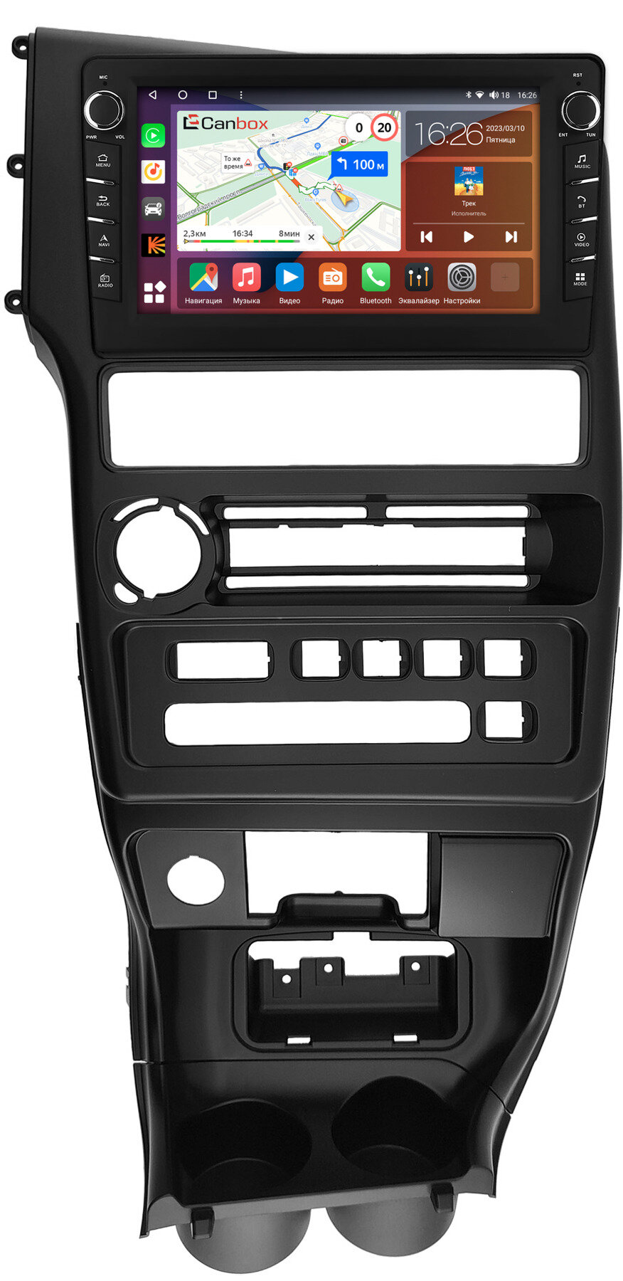 Штатная магнитола Lada ВАЗ 2108 SAMARA 1984-2005, 2109 SAMARA 1987-2006, 21099 SAMARA 1990-2011 (черная) Canbox H-Line 7832-9-0612 Android 10 (4G-SIM,