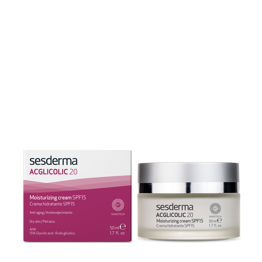 Sesderma ACGLICOLIC 20 Moisturizing cream SPF 15 – Крем увлажняющий с гликолевой кислотой SPF 15, 50 мл