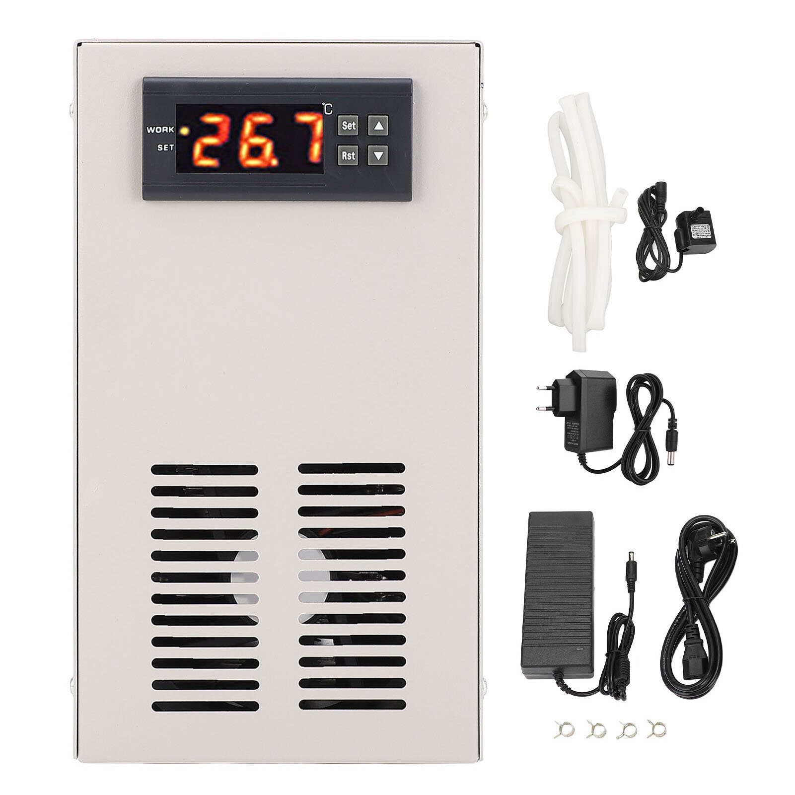 Умный Wi-Fi аквариумный охладитель с цифровым дисплеем, электронный охладитель воды для аквариума объемом 35 л, вилка европейского стандарта - от 55 до 120 градусов.