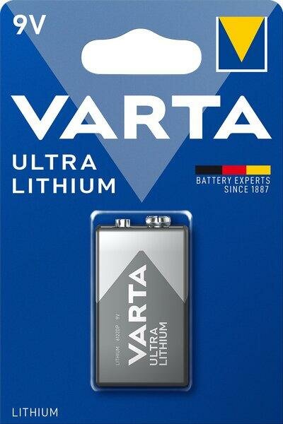Батарейка крона Varta Ultra Lithium 9v 6122 BL1 , 1шт.