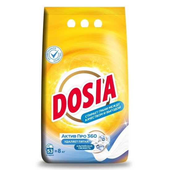 Стиральный порошок Dosia Optima Альпийская Свежесть 8 кг