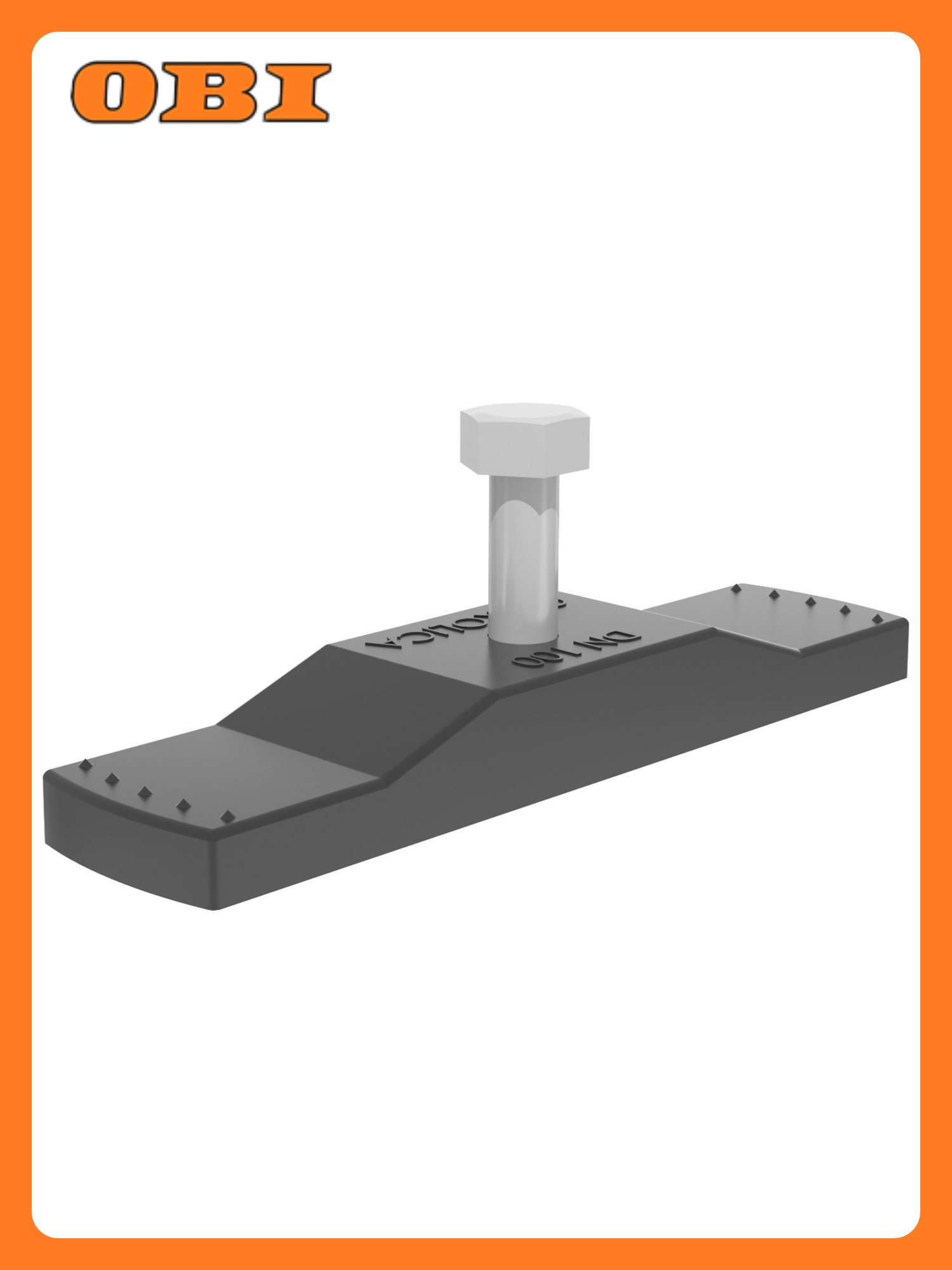 Крепеж Gidrolica, для водоотводного лотка, DN100, черный, 1 шт