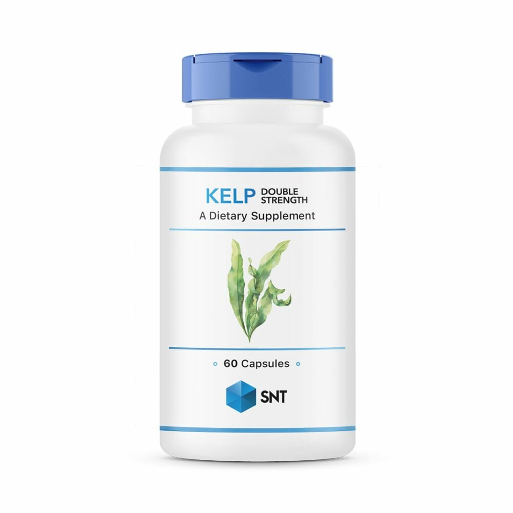 SNT Kelp Double Strength, двойная сила йод, 60 капсул