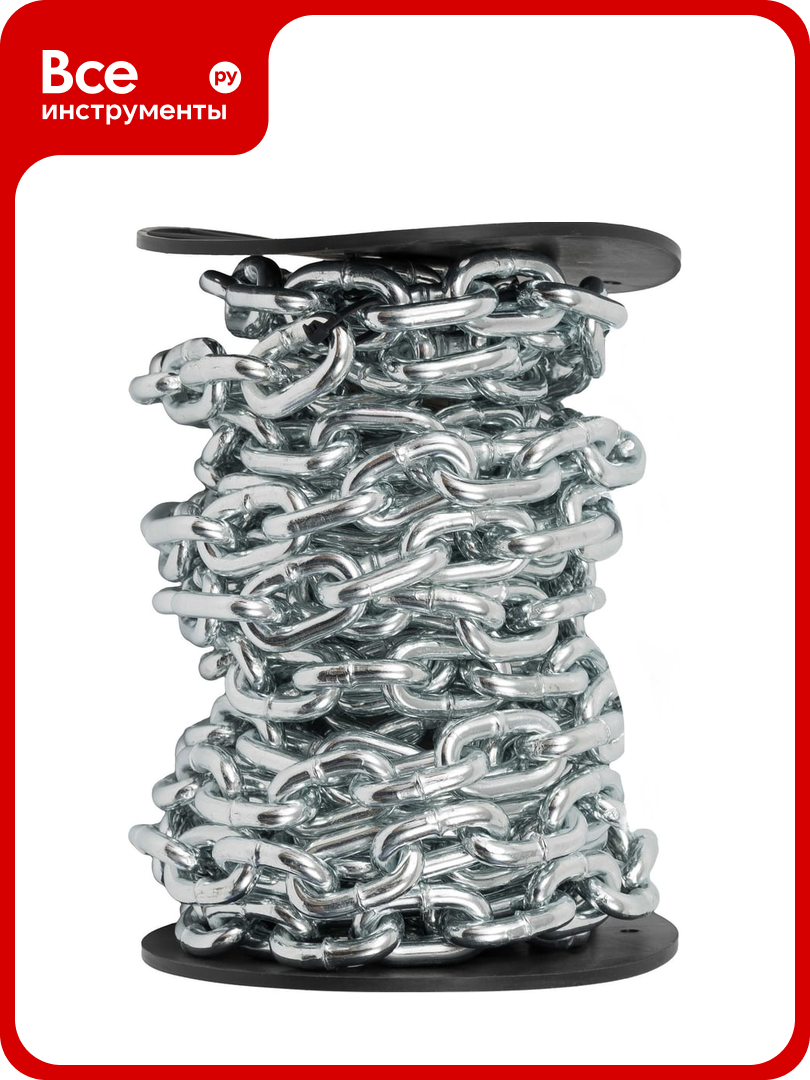 Сварная короткозвенная цепь Gigant DIN 766 M10 10м 123921, металл