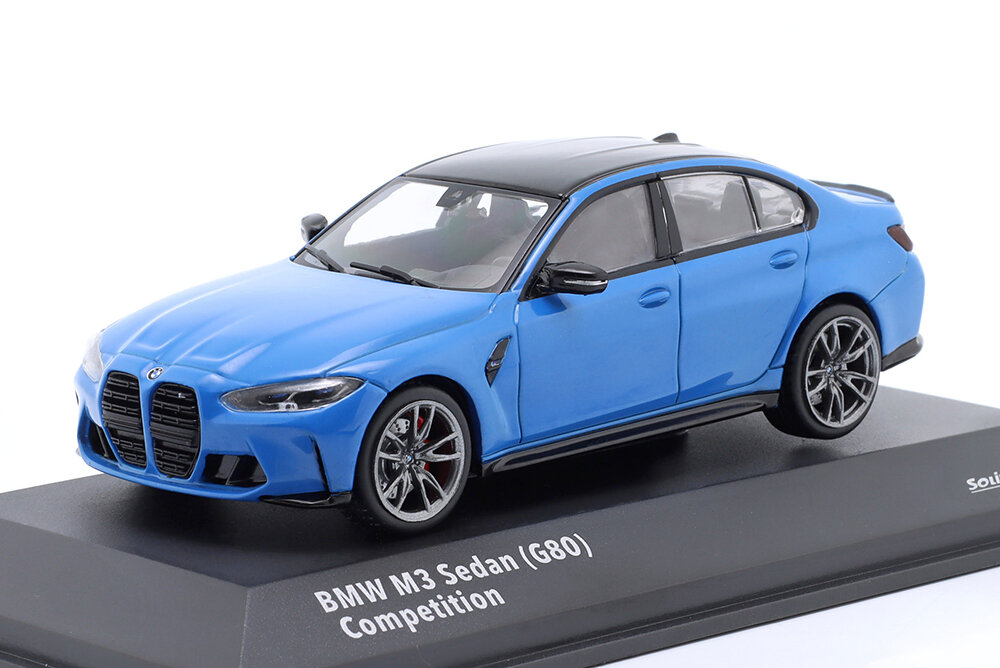 Модель коллекционная SOLIDO Bmw G80 M3 sedan 2025 santorini blue / бмв М3 синий