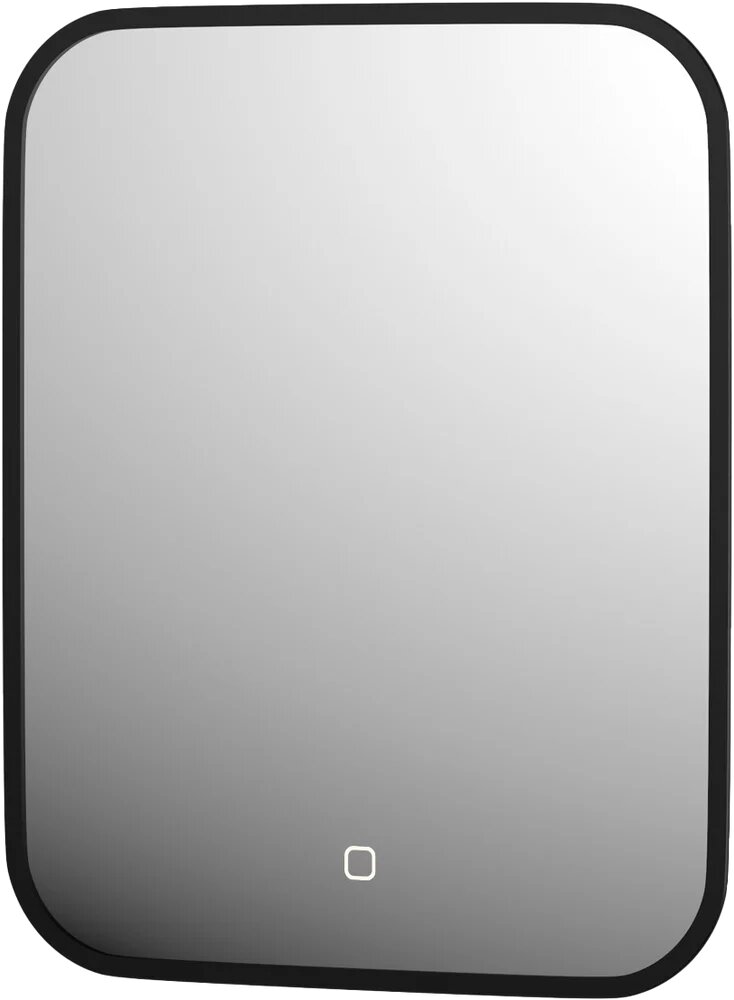 Зеркало Defesto Aura DF 2971S 40x50 со светодиодной подсветкой, 40 см, с сенсорным управлением, черное, пластиковое, в современном стиле