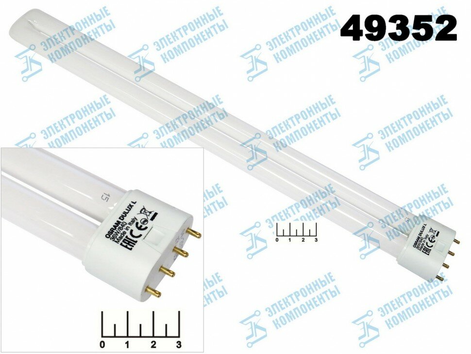 Лампа люминесцентная 36W 2G11 840 4000K белый Osram 4 контакта