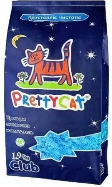 Pretty Cat Силикагелевый наполнитель "Кристаллы чистоты", 1.9кг