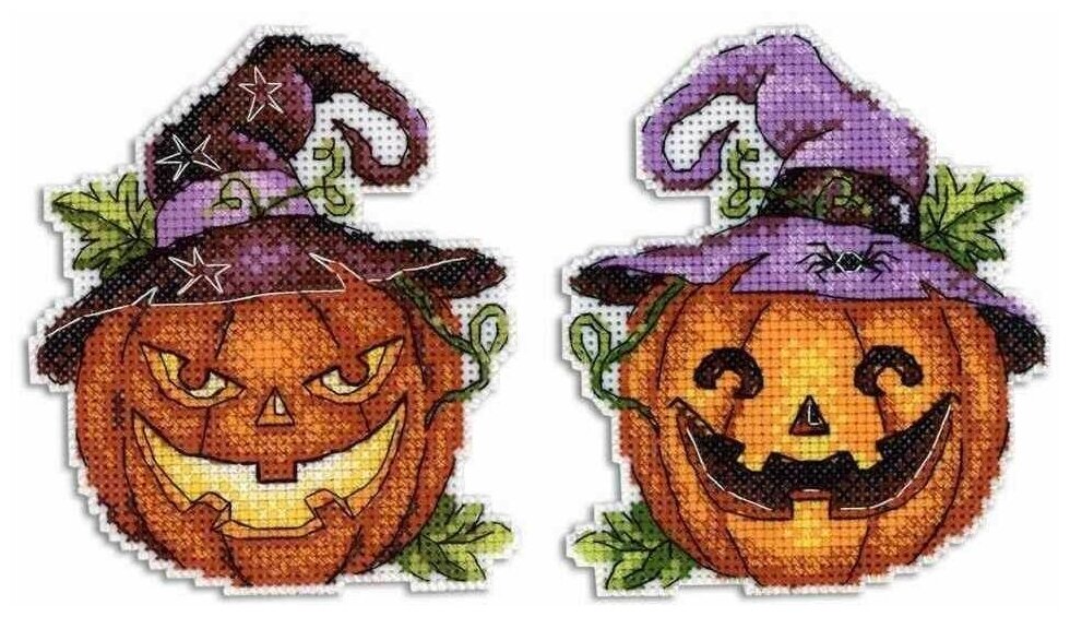 Набор для вышивания Жар-Птица "Праздничная тыква", 11x9 см