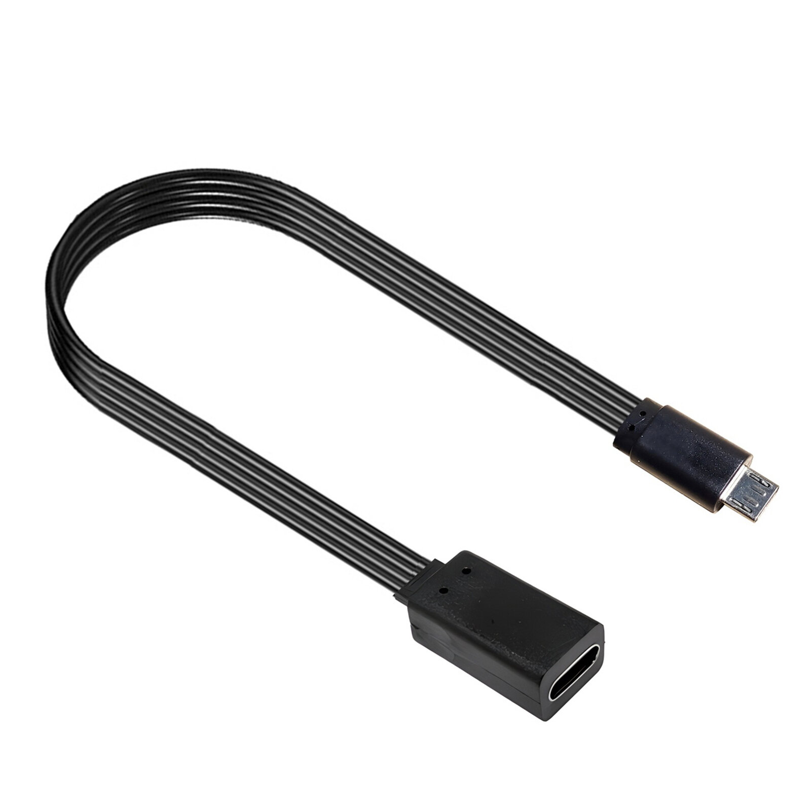 Плоский адаптер USB C (female) - Micro USB (male): быстрая