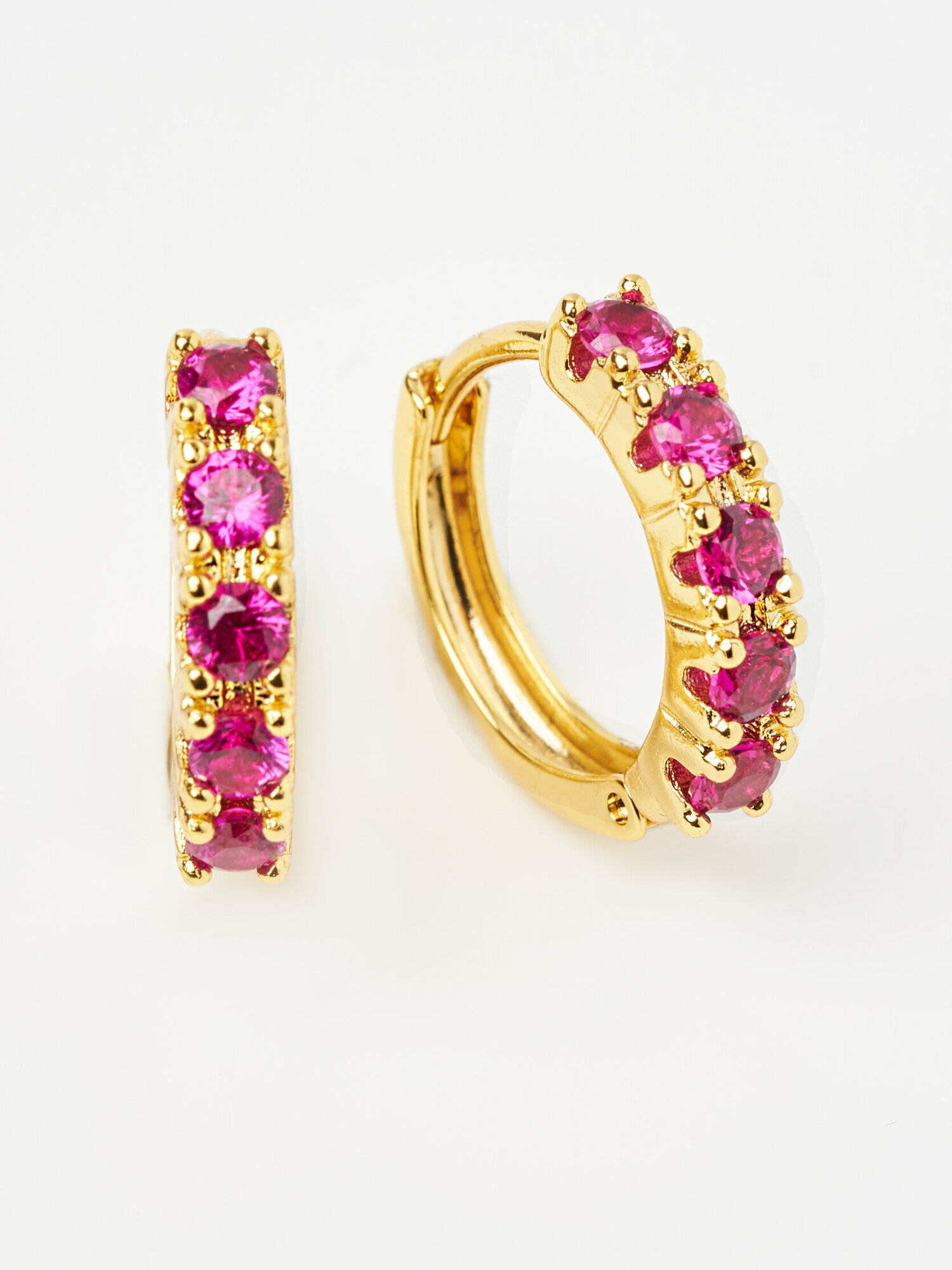 Серьги конго, фианит