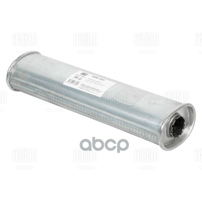 Глушитель универс. (овальный) 87х120 с перф. диффузором L440, d42 (нер Trialli арт. EMM3402