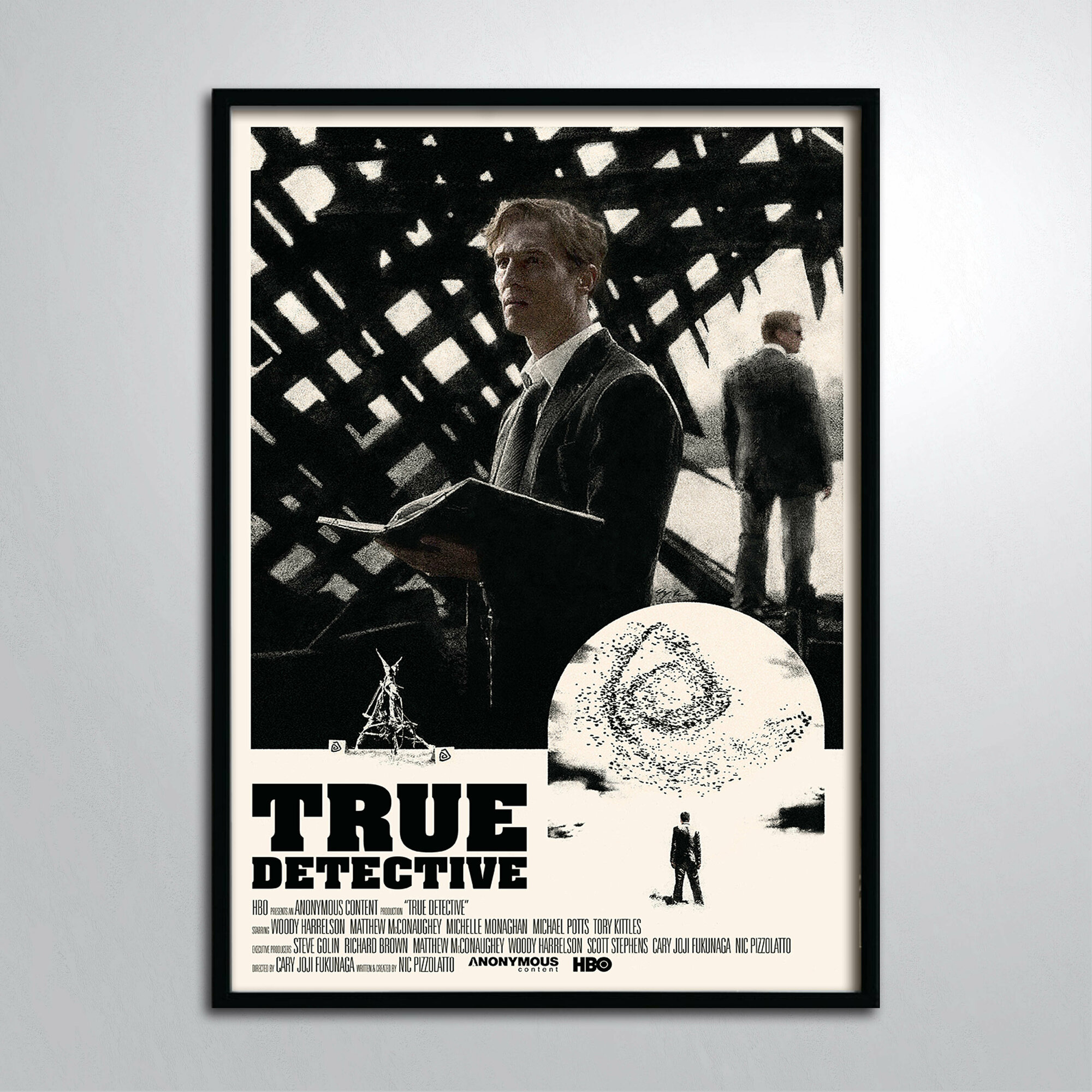 Постер без рамы/Настоящий детектив Мэттью МакКонахи Журнал True Detective