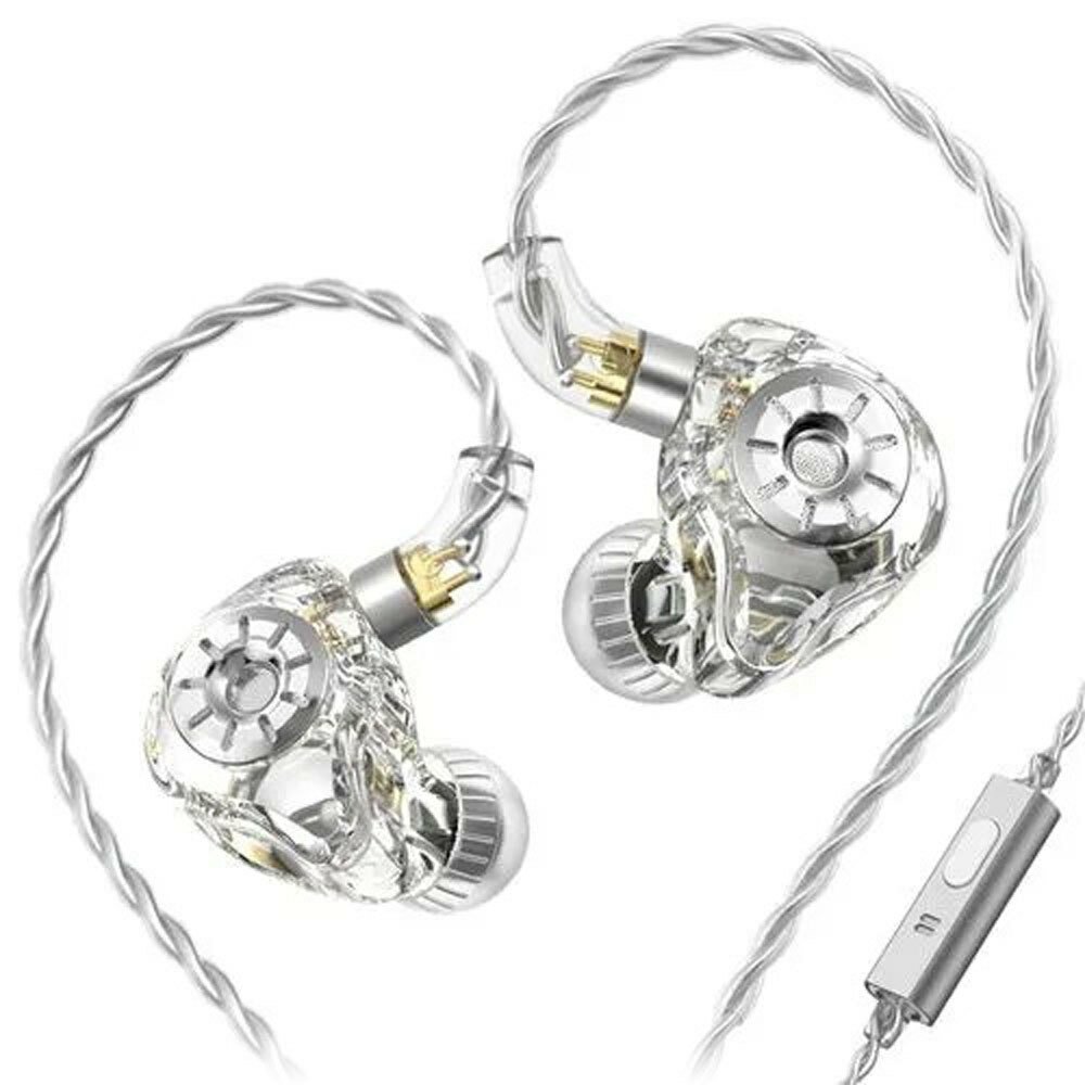 Проводные наушники TRN ST1 Pro с микрофоном (белый)