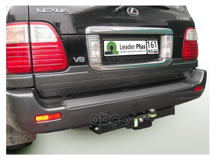Фаркоп Toyota Land Cruiser 100 1998-2007, Lexus LX 470 1998-2007 с кованым фланцевым шаром Leader Plus арт. L104-F