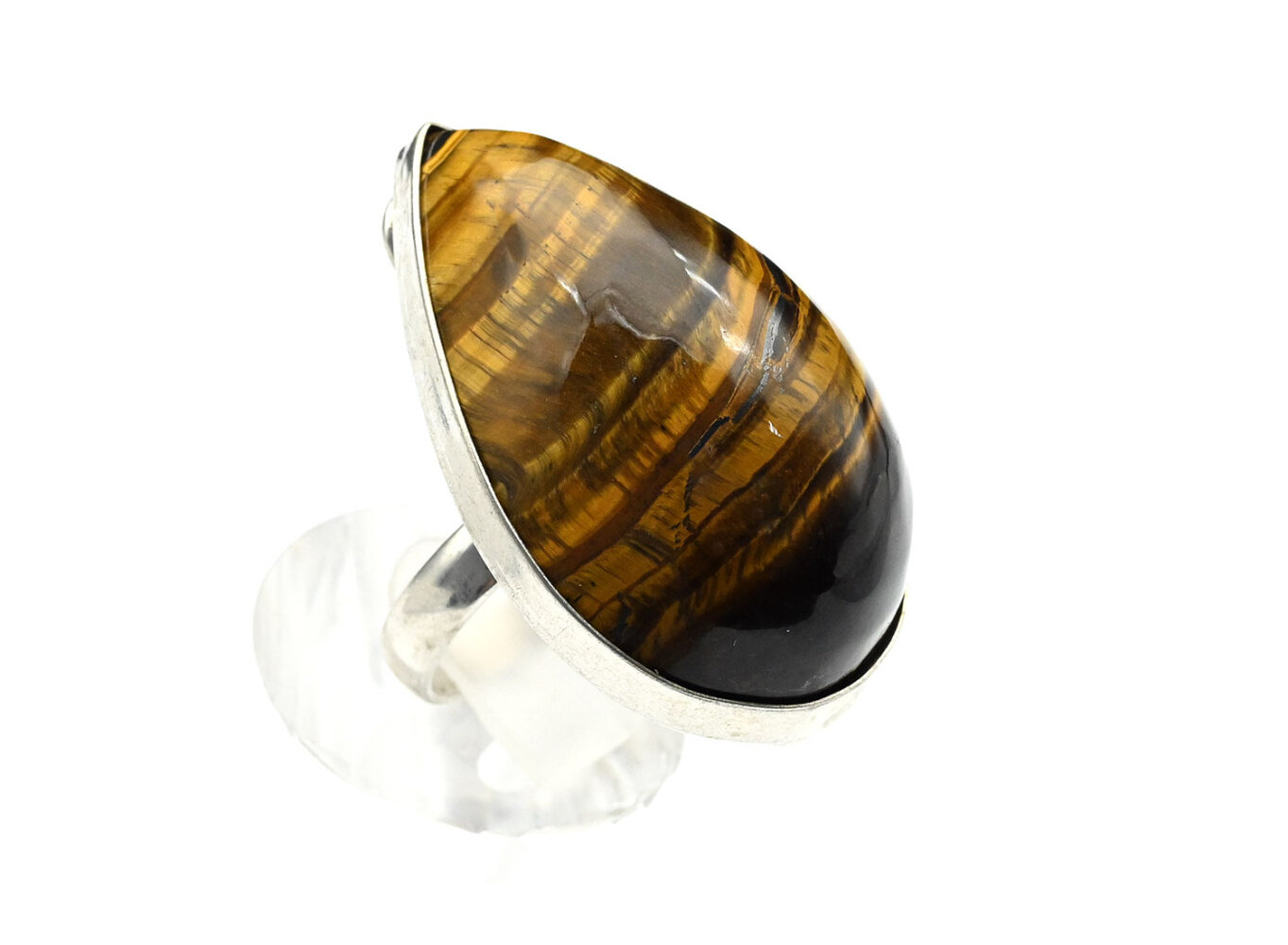 Кольцо, тигровый глаз