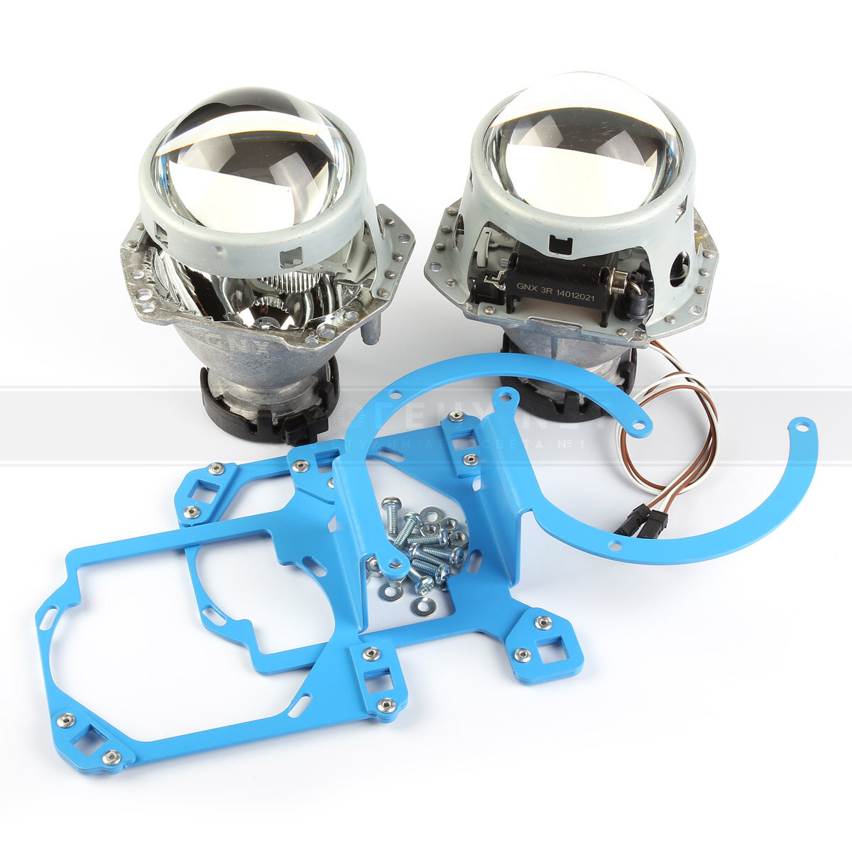 Би-линзы Hella 3R Clear для фар Mazda 3 BK 2003-2009 комплект биксеноновых линз 2 шт для автомобилей Мазда