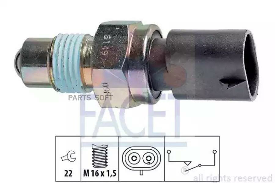 Датчик заднего хода FORD: TRANSIT TOURNEO 2.5 DI/2.5 TD 94-00, TRANSIT Van (E_ _) 2.0/2.0 (EAL, EAS)/2.0 i (EAL, EAS)/2.5 DI .