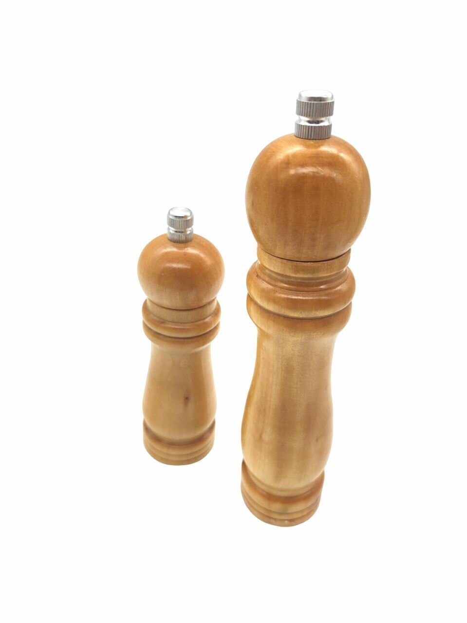 Комплект мельниц для специй PepperSaltSugarMILL деревянные, Цвет бежевый, 14 и 20 см