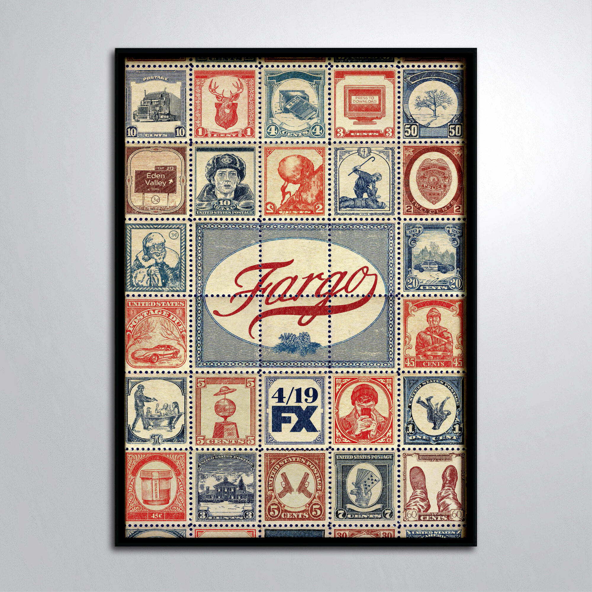 Постер без рамы/Сериал Фарго Братья Коэн Марки Fargo