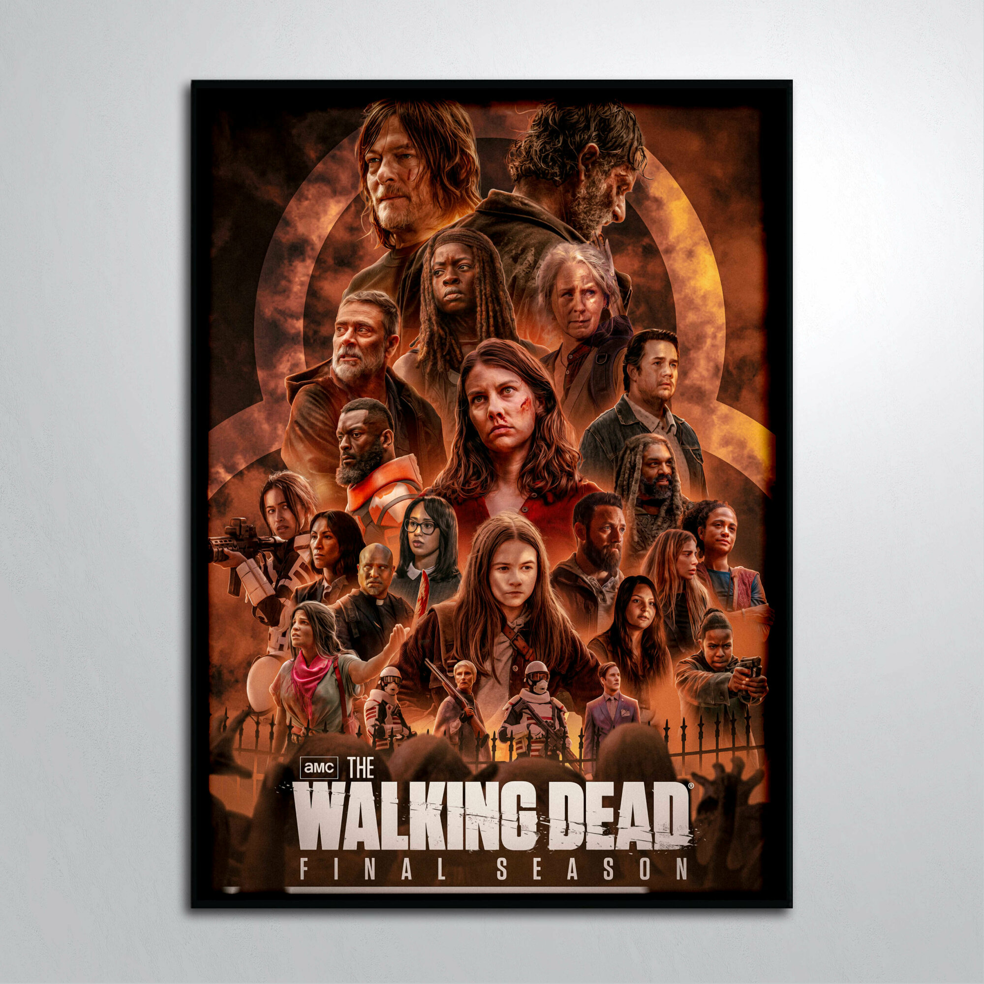 Постер в раме/Ходячие мертвецы Зомби Апокалипсис The Walking Dead