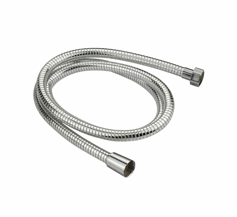 Шланг для душа из ПВХ, рельефный, в блистере, 150 см, цвет хром/белый.