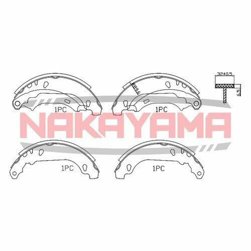 Колодки тормозные барабанные Nakayama HS7184NY
