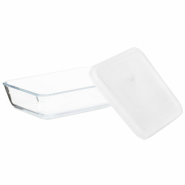 PYREX Cook Freez прямоугольная форма для запекания жаропрочная 19x14x4 см, 0,8 л с крышкой