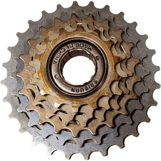 Трещотка Saiguan TBS 6 скоростей 14-28T недискретная коричневая