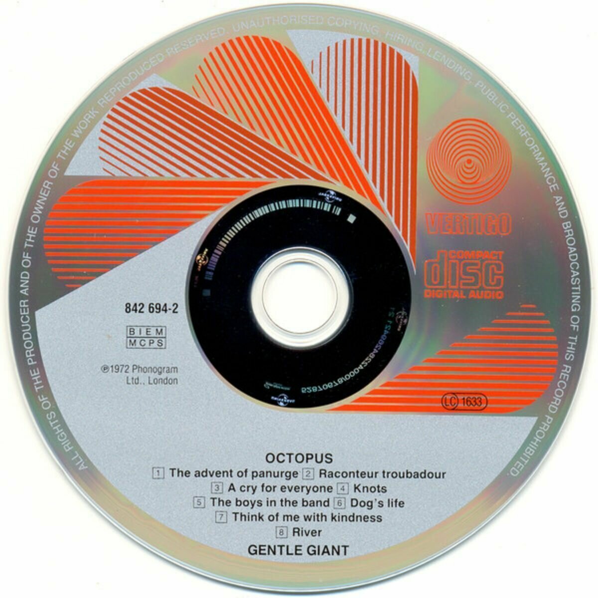 Gentle Giant - Octopus (CD) Компакт диск — фото 1