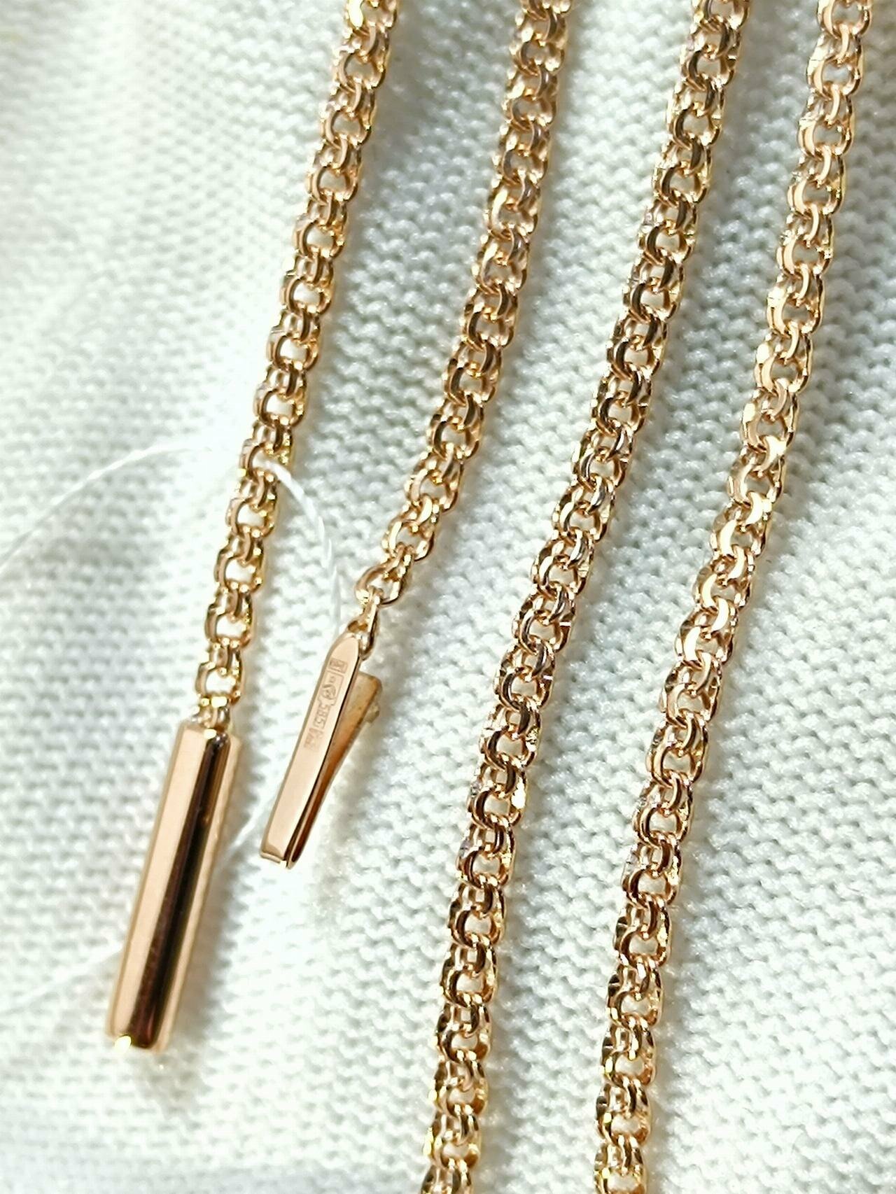 Цепь Златоместо, красное золото, 585 проба