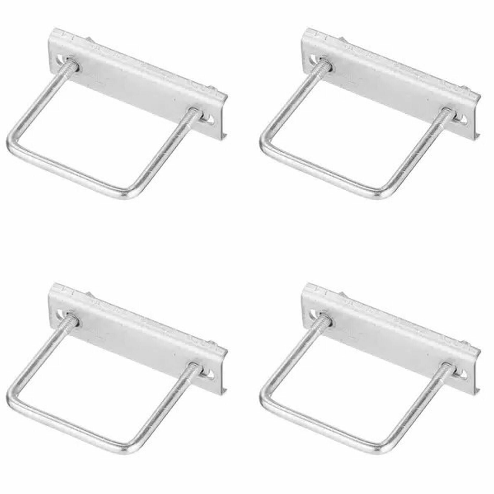 Крепление сетки/секции заборной к столбам 50х50 мм оцинкованное (12 шт.)